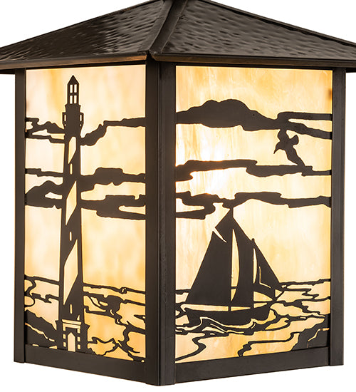 9"W Seneca Lighthouse Outdoor Wall Sconce-Add Some Style To Your Entry ...