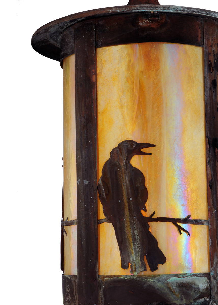 12"W Fulton Crow Wildlife Post Mount-Make Your Outdoor Landscape Great ...