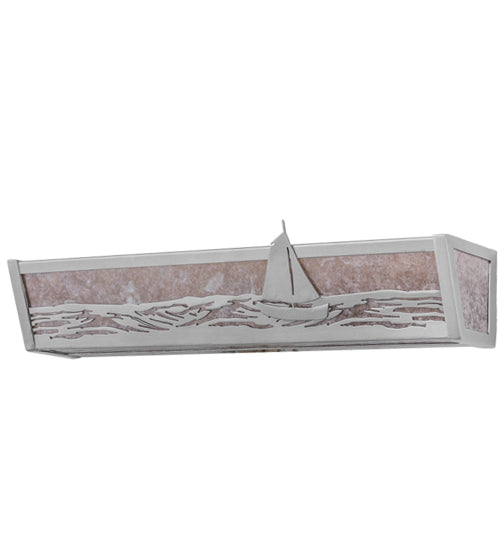 24"W Coastal Sail Boat Vanity Light-Light Up Your Coastal Vanity ...