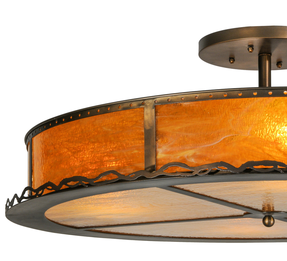 42"W Mission Prime Inverted Pendant-Perfect Centerpiece For Any Room ...