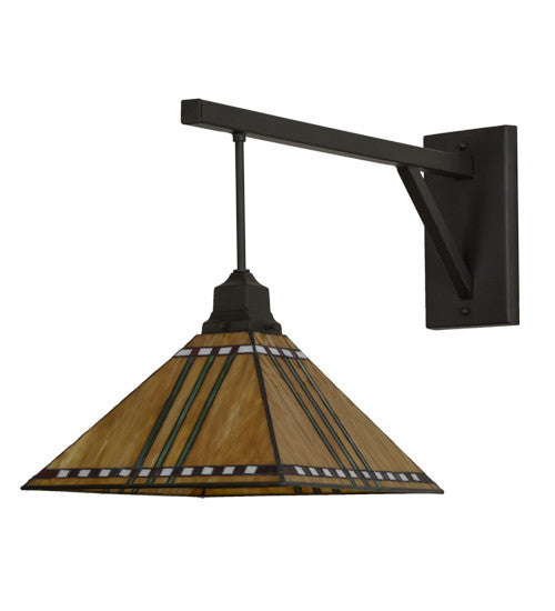 13"W Prairie Corn Stained Glass Wall Sconce-Make A Style Statement ...