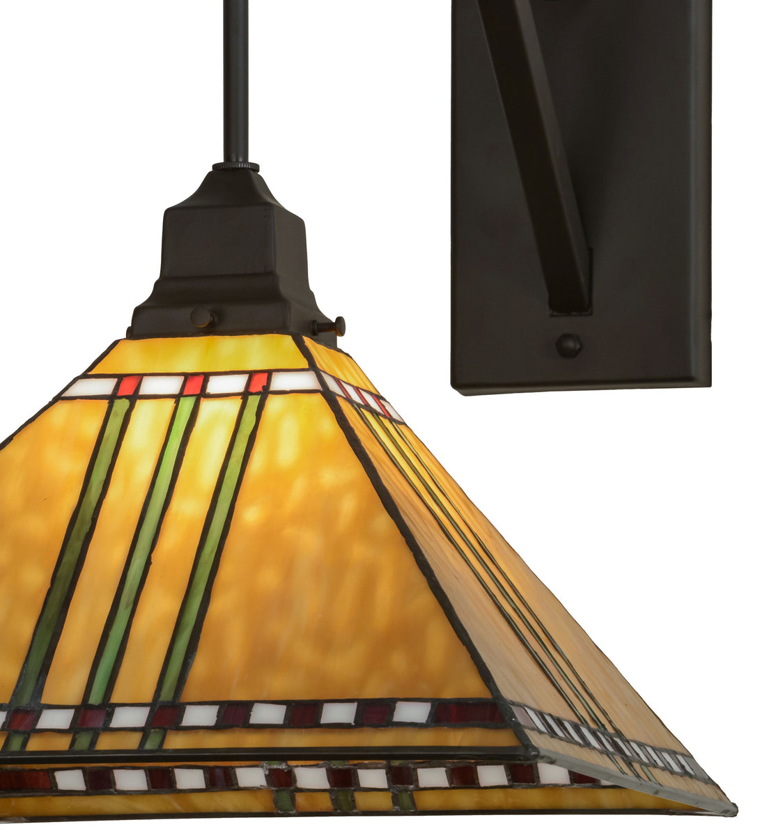 13"W Prairie Corn Stained Glass Wall Sconce-Make A Style Statement ...