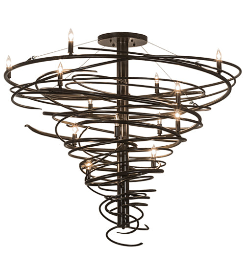 48"W Cyclone 14 Lt Contemporary Chandelier-Make A Design Statement ...