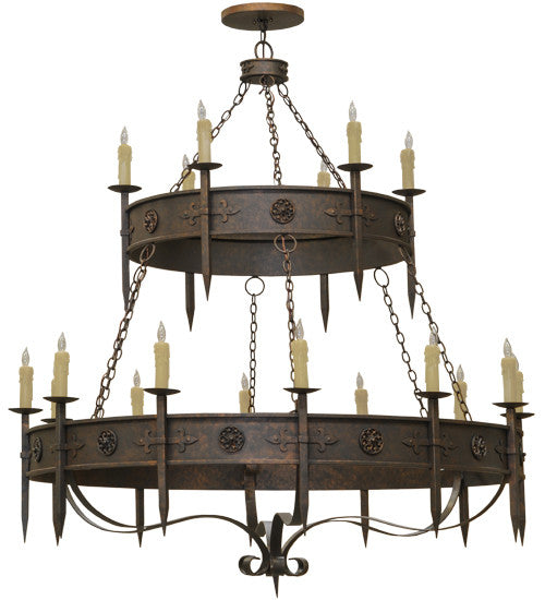 69"W Calandra 18 Lt Two Tier Gothic Chandelier-Make A Grand Statement ...