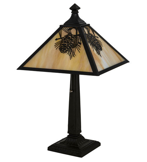 23.5"H Winter Pine Rustic Table Lamp-Shop & Order. – Smashing Stained ...