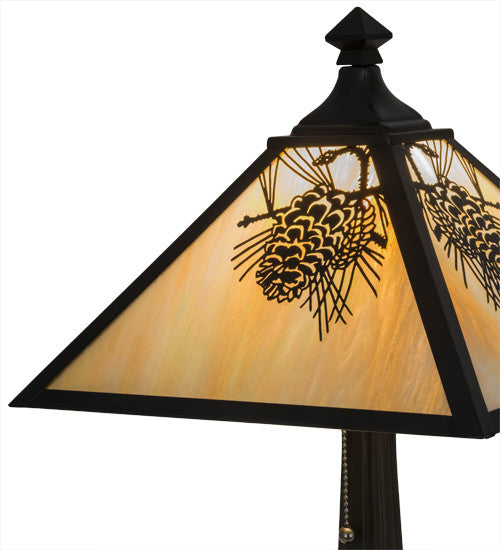 23.5"H Winter Pine Rustic Table Lamp-Shop & Order. – Smashing Stained ...