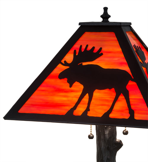 24"H Lone Moose Wildlife Table Lamp-Ships Free-Accent Your Rustic Home ...