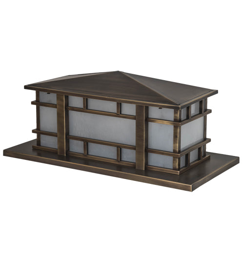 33" Long Tea House Oblong Pier Mount-Make Your Outdoor Space Great ...