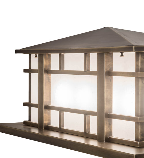 33" Long Tea House Oblong Pier Mount-Make Your Outdoor Space Great ...