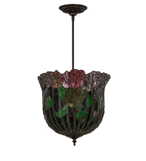 14"W Tiffany Honey Locust Floral Pendant-Ships Free-Add a Focal Point ...