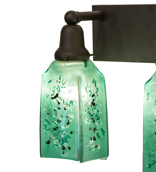24"W Metro Fusion Seaglass 3 Lt Draped Vanity Light-Vanity Highlight ...