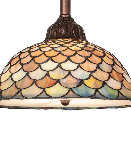 12"W Tiffany Fishscale Pendant-You Will Love! – Smashing Stained Glass ...