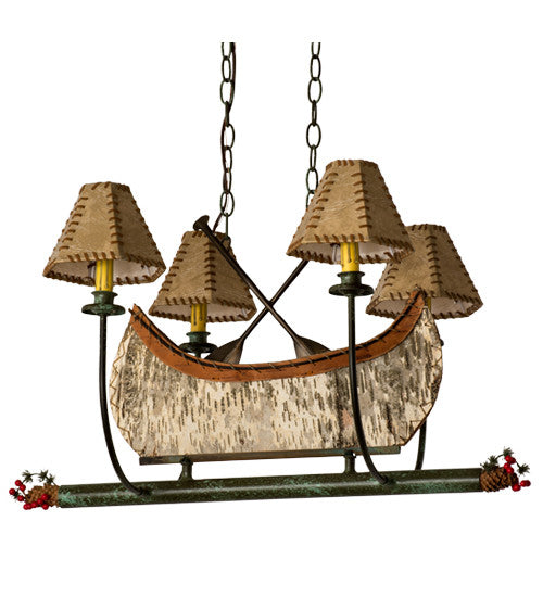 30"L Nautical Canoe 4 Lt Chandelier-Complement Your Home Or Business ...