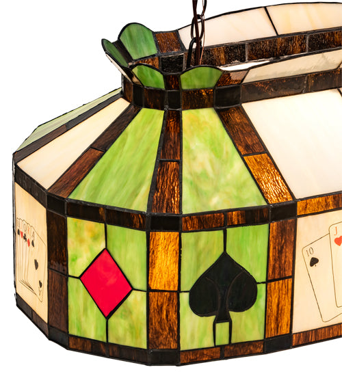 33"L Poker Face Oblong Pendant-Light Up Your Poker Table! – Smashing ...