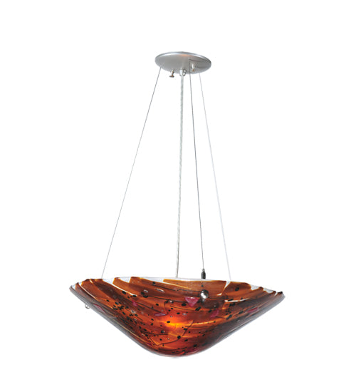 18"W Metro Fusion Torta Contemporary Inverted Pendant-Design Statement ...